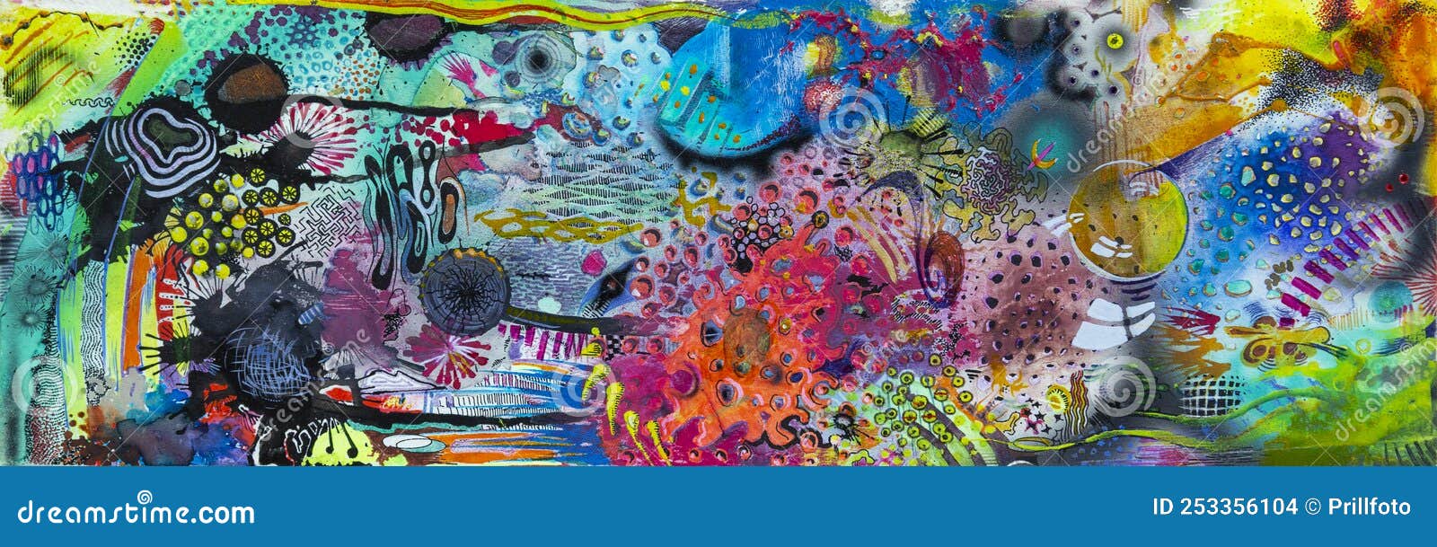 Chaos illustration stock photo. Image of vibrant, stroke - 253356104