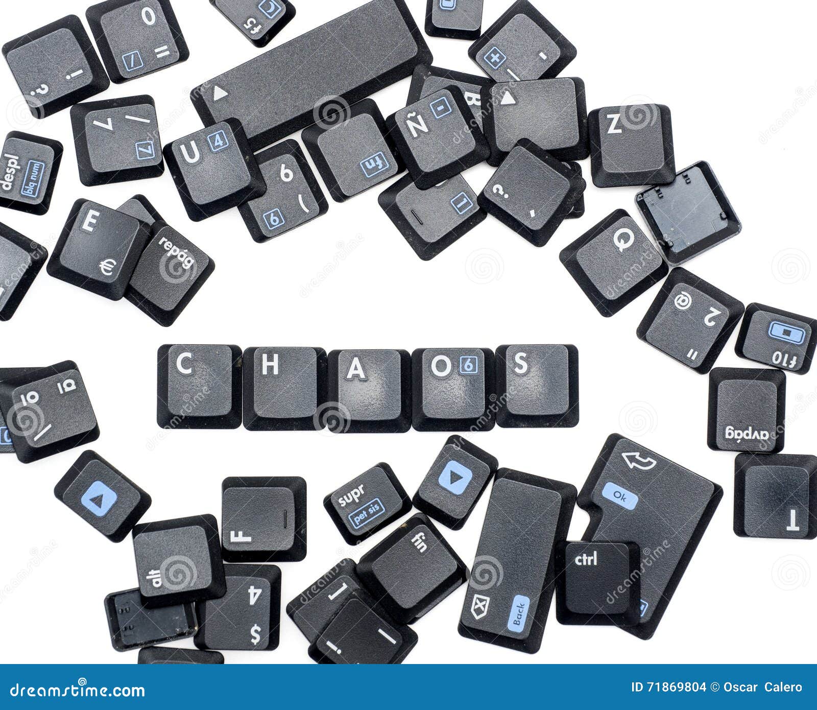 Chaos stock photo. Image of broken, chaos, isolated, laptop - 71869804