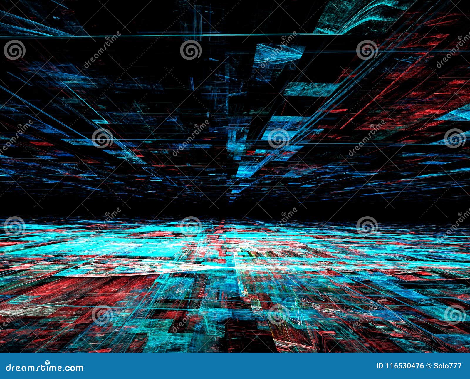 Chaos Lines - Abstract Digitally Generated Image Stock Illustration ...