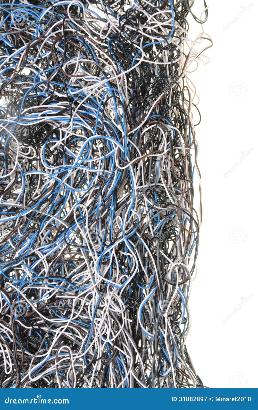 Chaos of network cables stock image. Image of colorful - 31882897