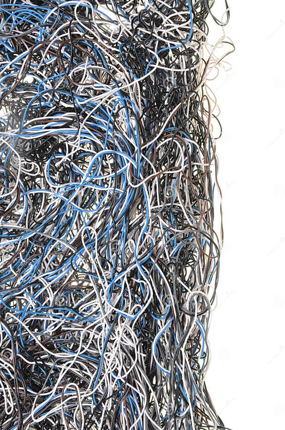 Chaos of network cables stock image. Image of colorful - 31882897