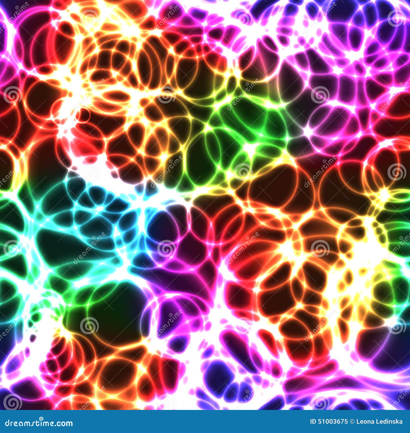 Chaos Random Circles in Bright Rainbow Colors Stock Vector ...