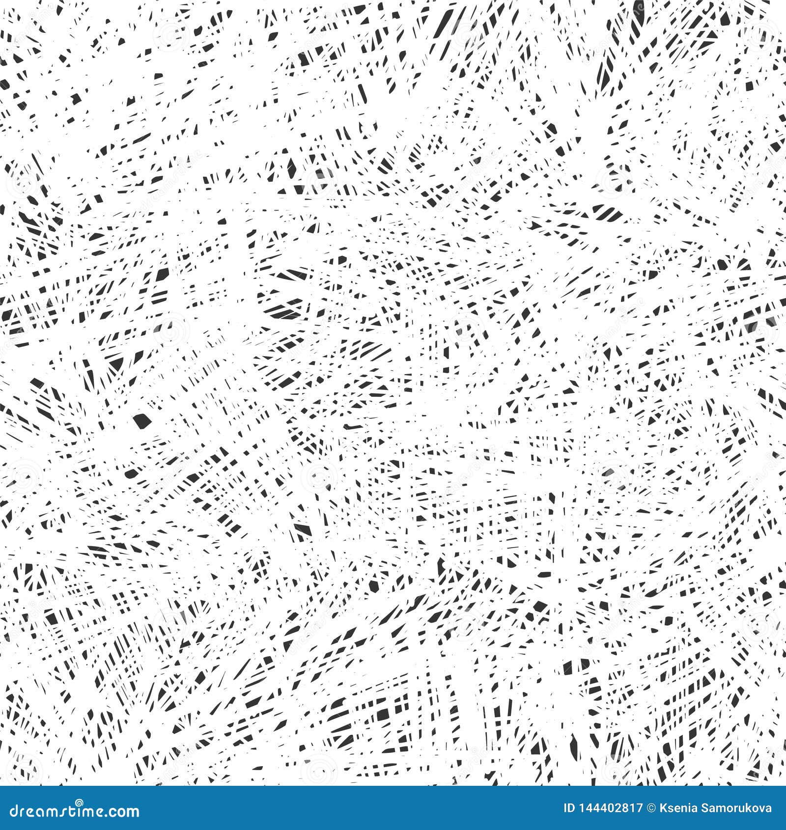 Chaos Seamless Pattern. Black and White Stock Vector - Illustration of ...