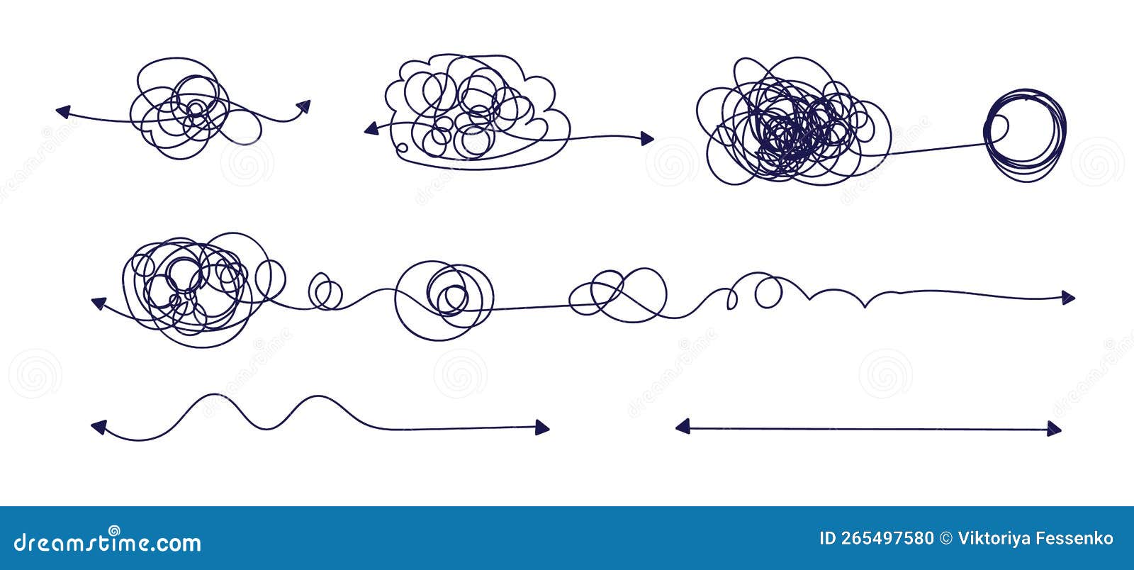Chaos Solving. Tangled Lines Turn Into Straight Lines As A Concept Of ...
