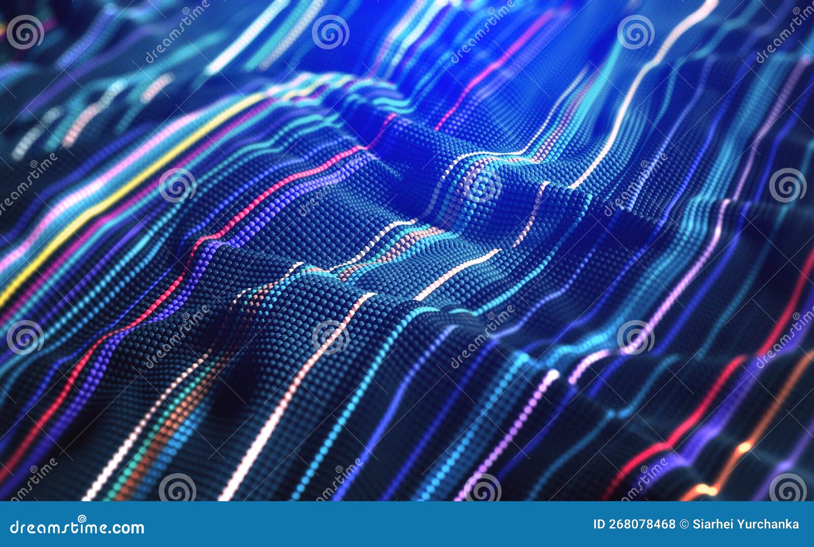 Chaos Sounds, Particle Fragmentation, Current Data Stock Illustration ...
