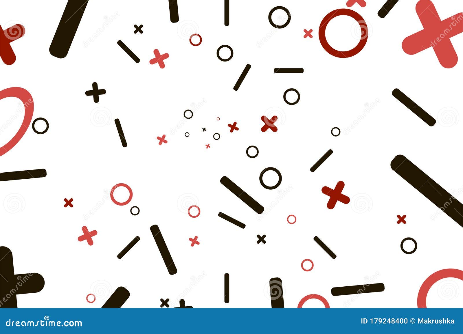 Chaos Vector Illustration with Circles and Cross. Pattern for ...