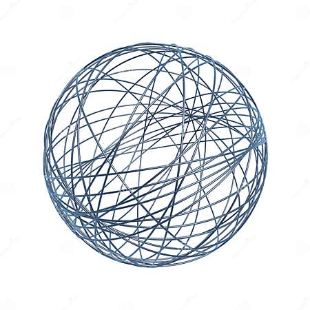 Chaos wire ball stock illustration. Illustration of circle - 8405124