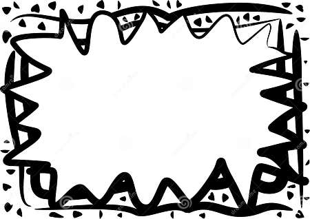 Chaotic Abstract Border stock illustration. Illustration of empty - 2501797