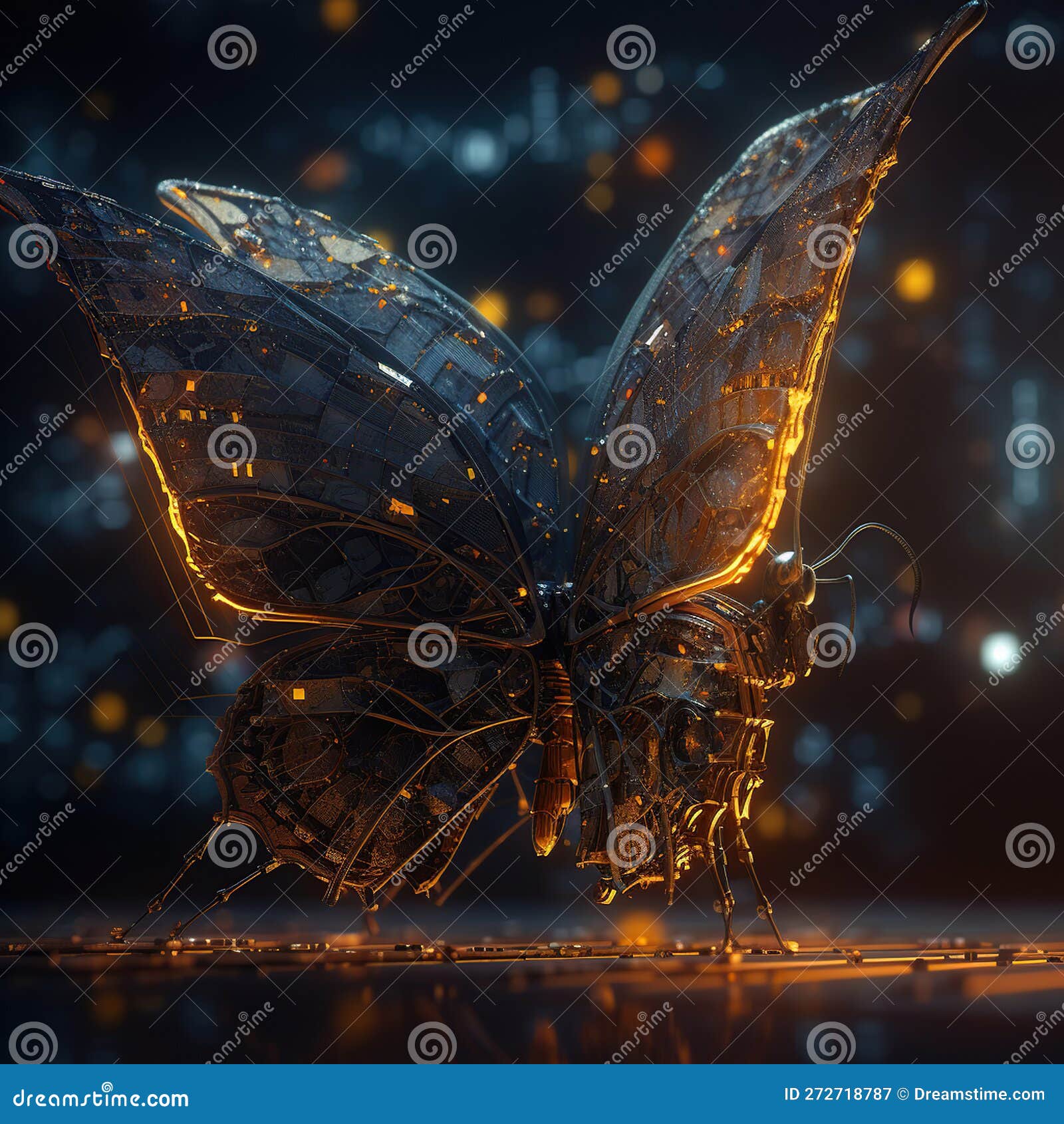 Chaotic Abstract Theory Dot Matrix, Diagram Map of a Butterfly ...