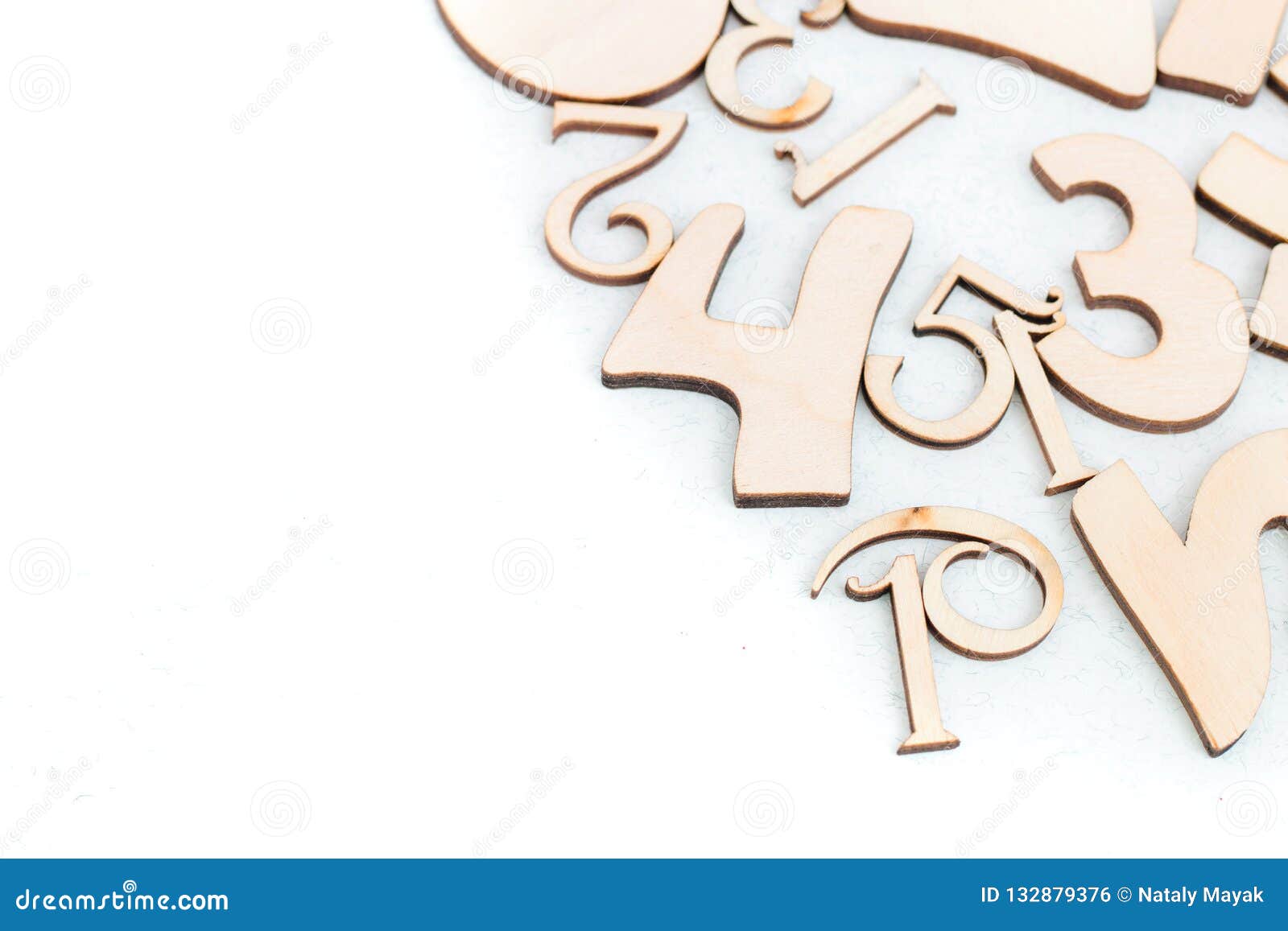 Chaotic Background of Numbers from Zero To Nine. Background with ...