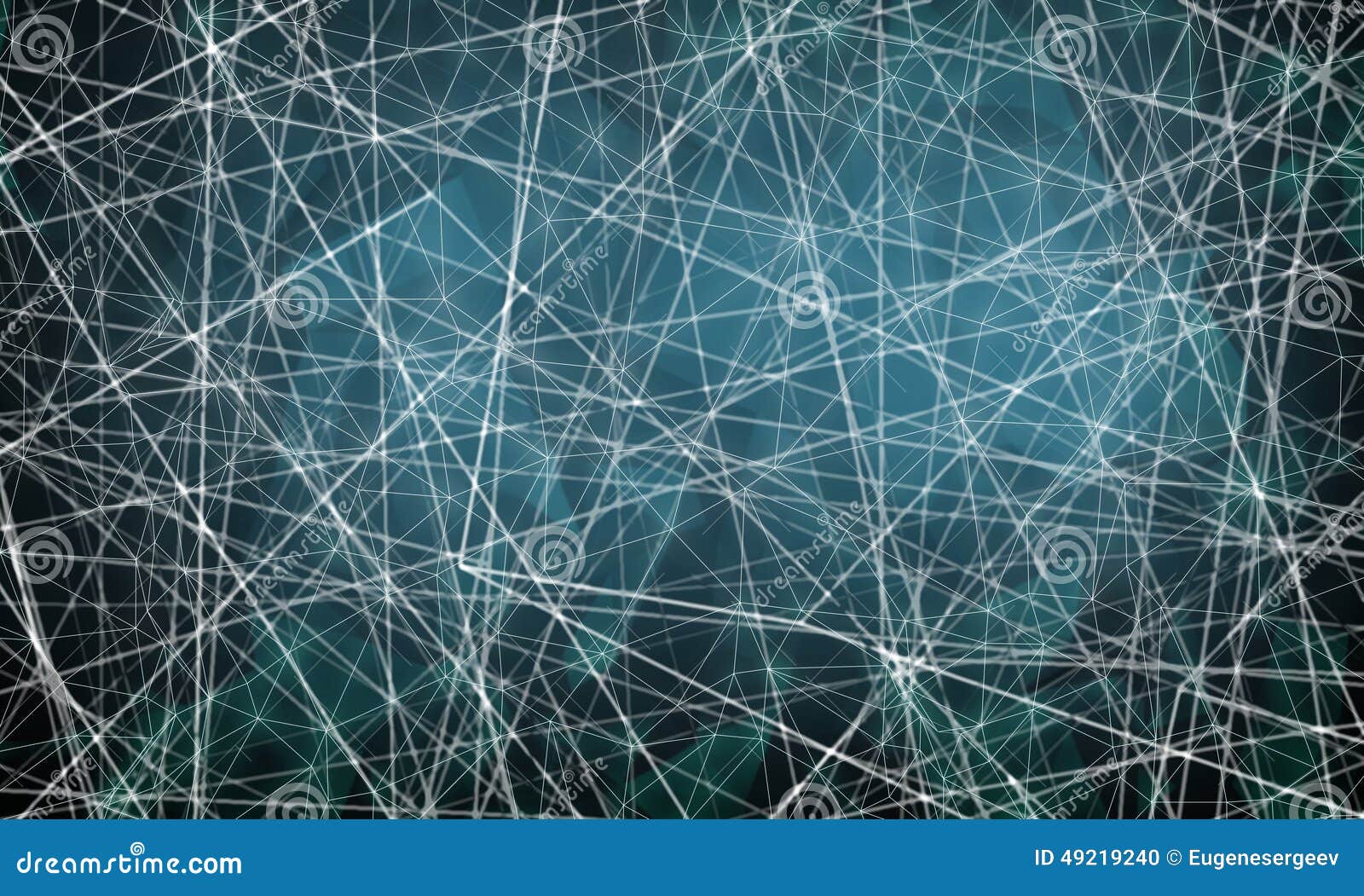 Chaotic Blurred Lines Pattern on Blue Background Stock Illustration ...