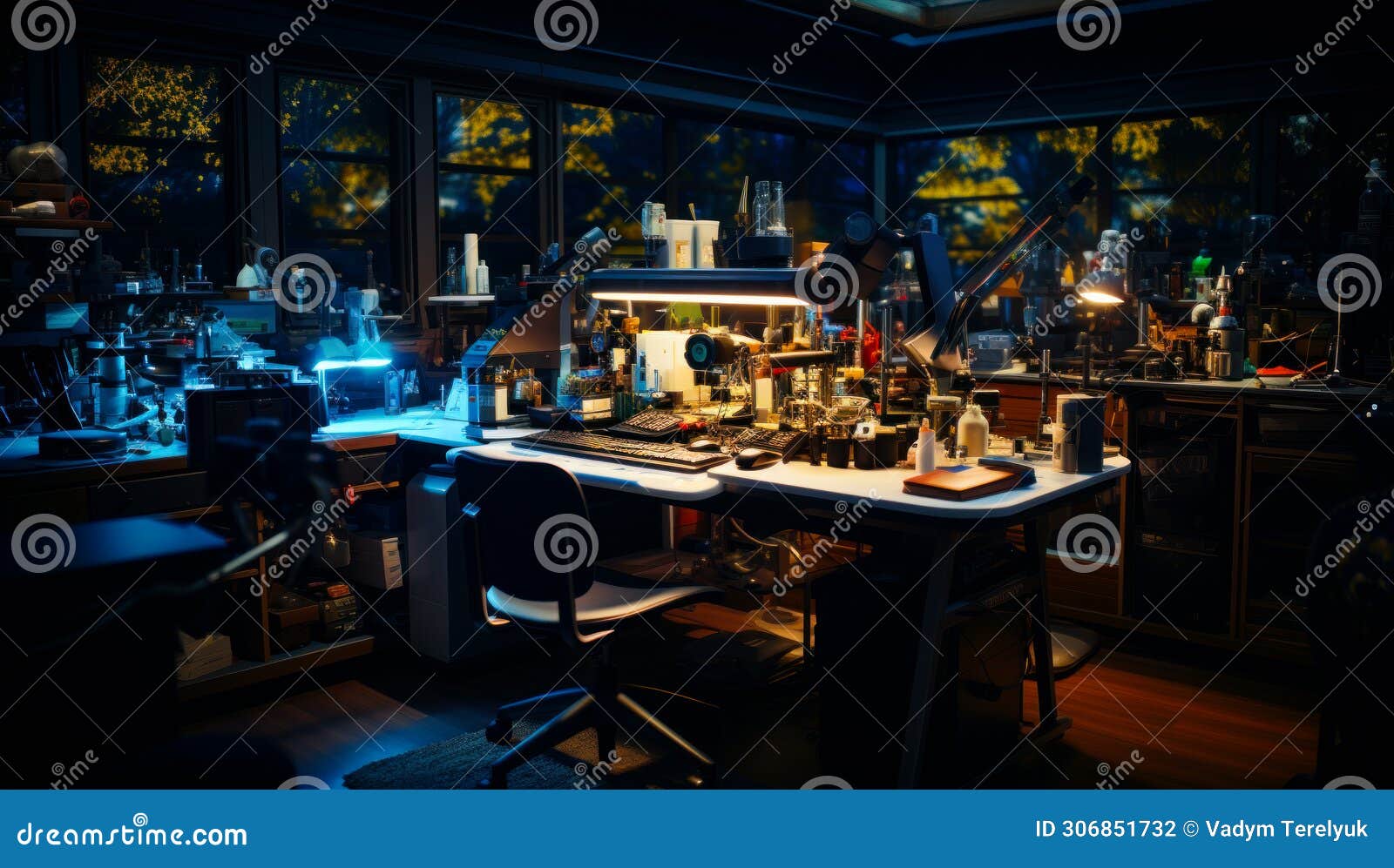 A Chaotic Collection of Cluttered Bottles in a Disorganized Room. a ...