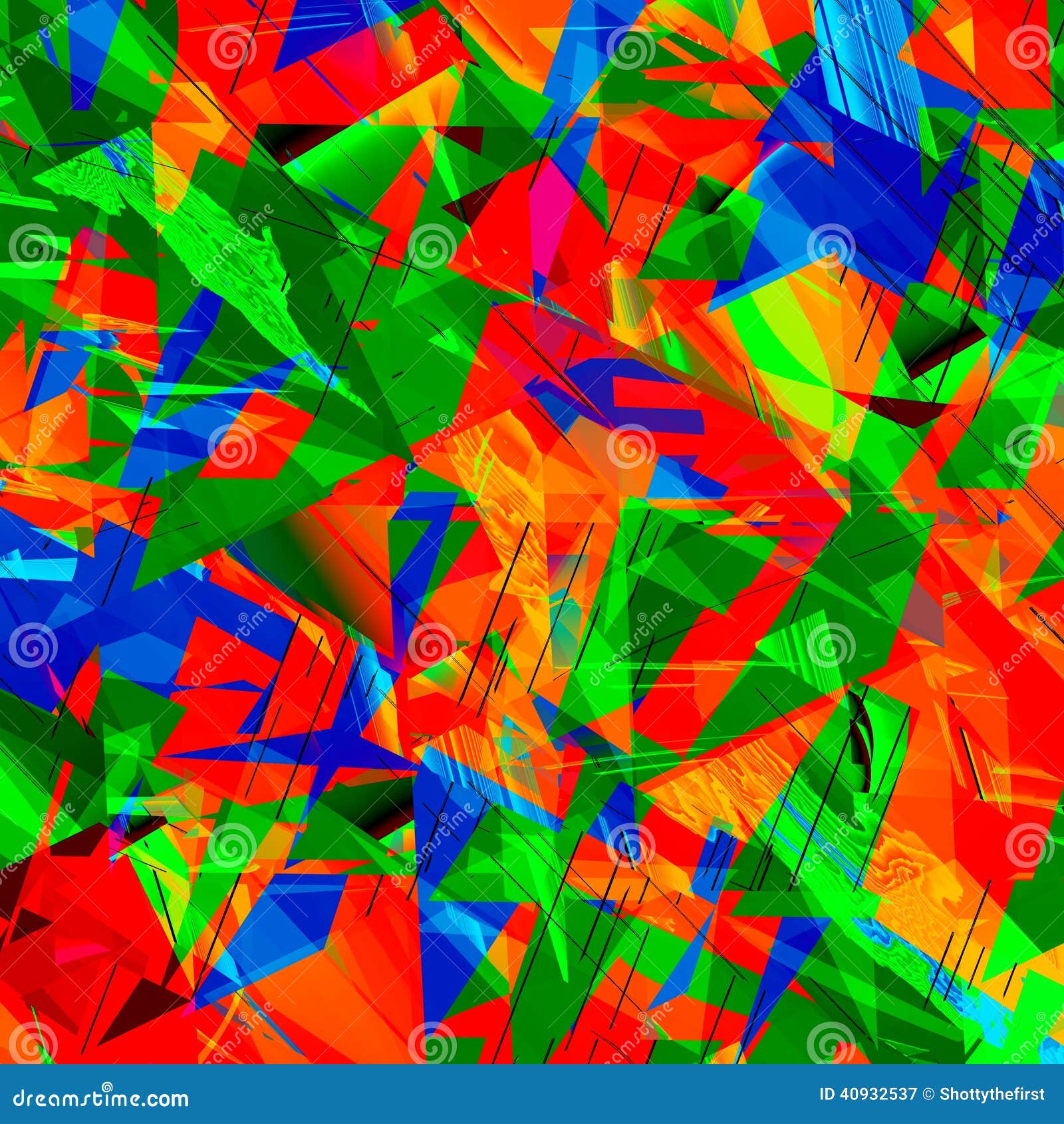 Chaotic Colorful Art stock illustration. Illustration of ceramic - 40932537