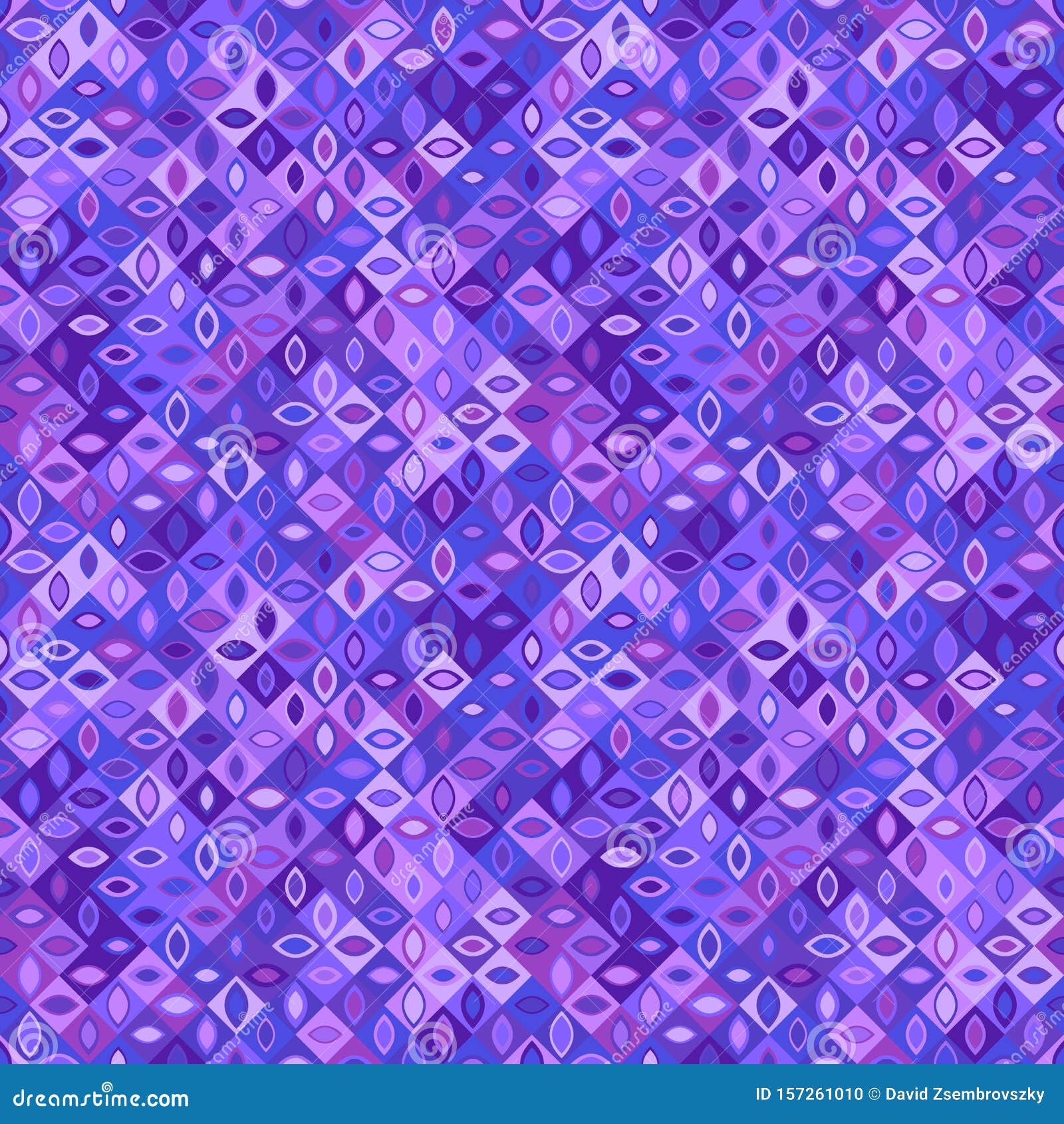 Abstract Seamless Curved Shape Pattern Background Design Stock Vector ...