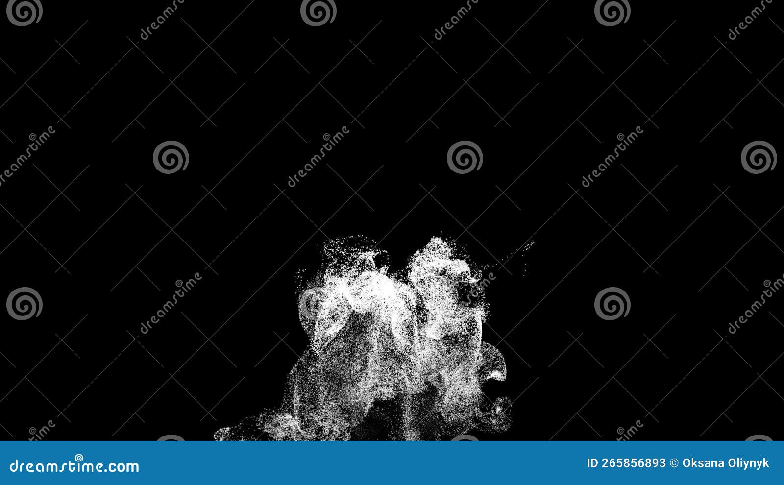 Chaotic Dance of Particles on Black Background with Alpha Channel ...