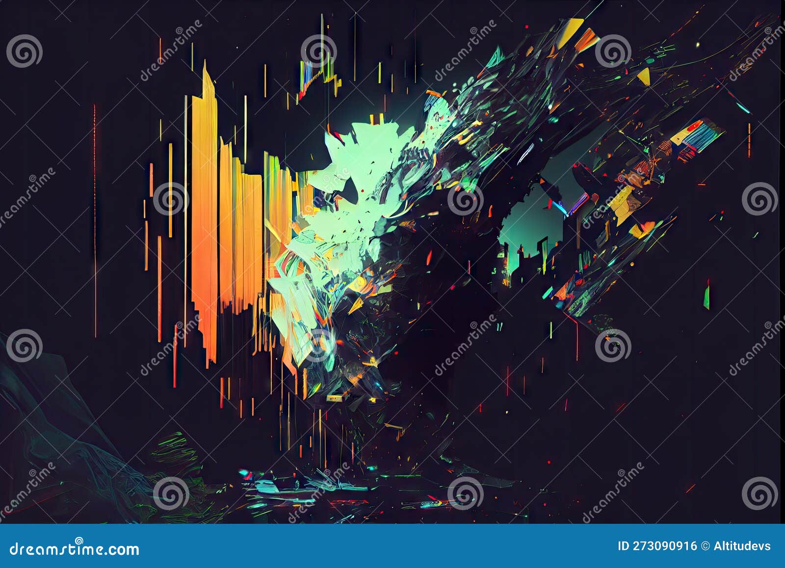 A Chaotic Digital Glitch that Changes the Screen and Sound of a ...