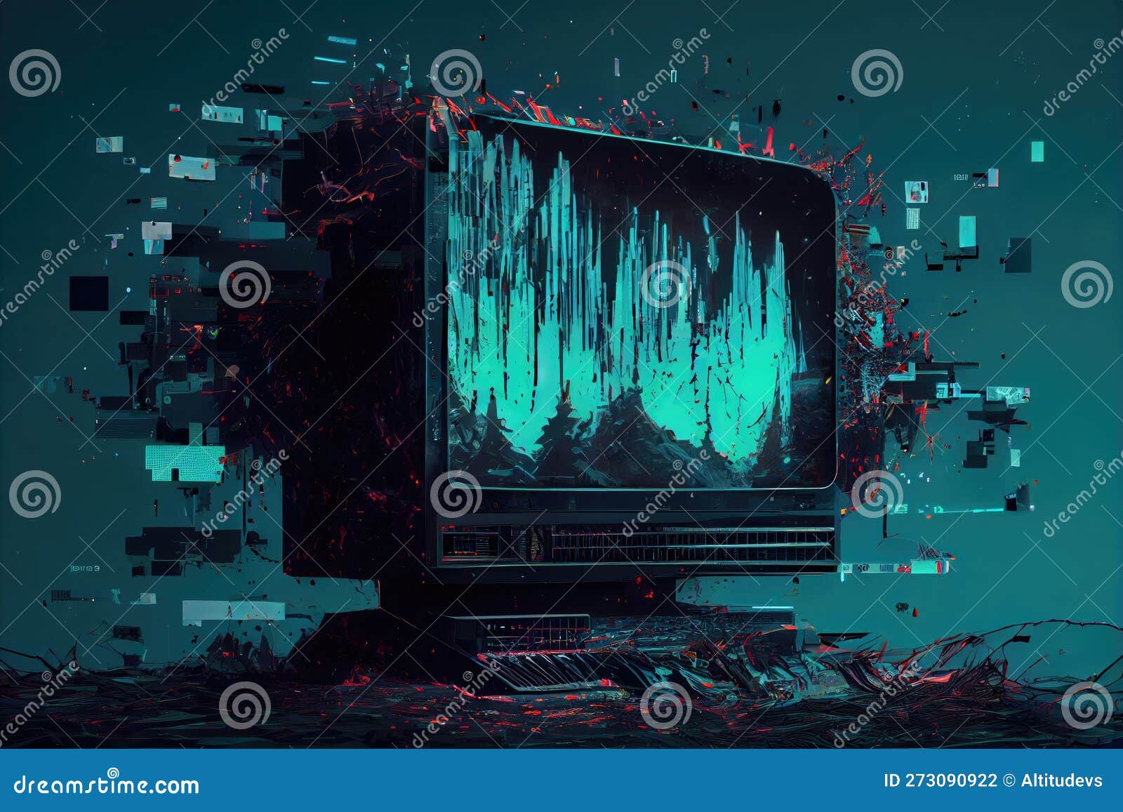 A Chaotic Digital Glitch that Changes the Screen and Sound of a ...