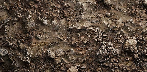 Chaotic Earth. Clumpy, Lumpy, and Poorly Structured Soil Texture Stock ...