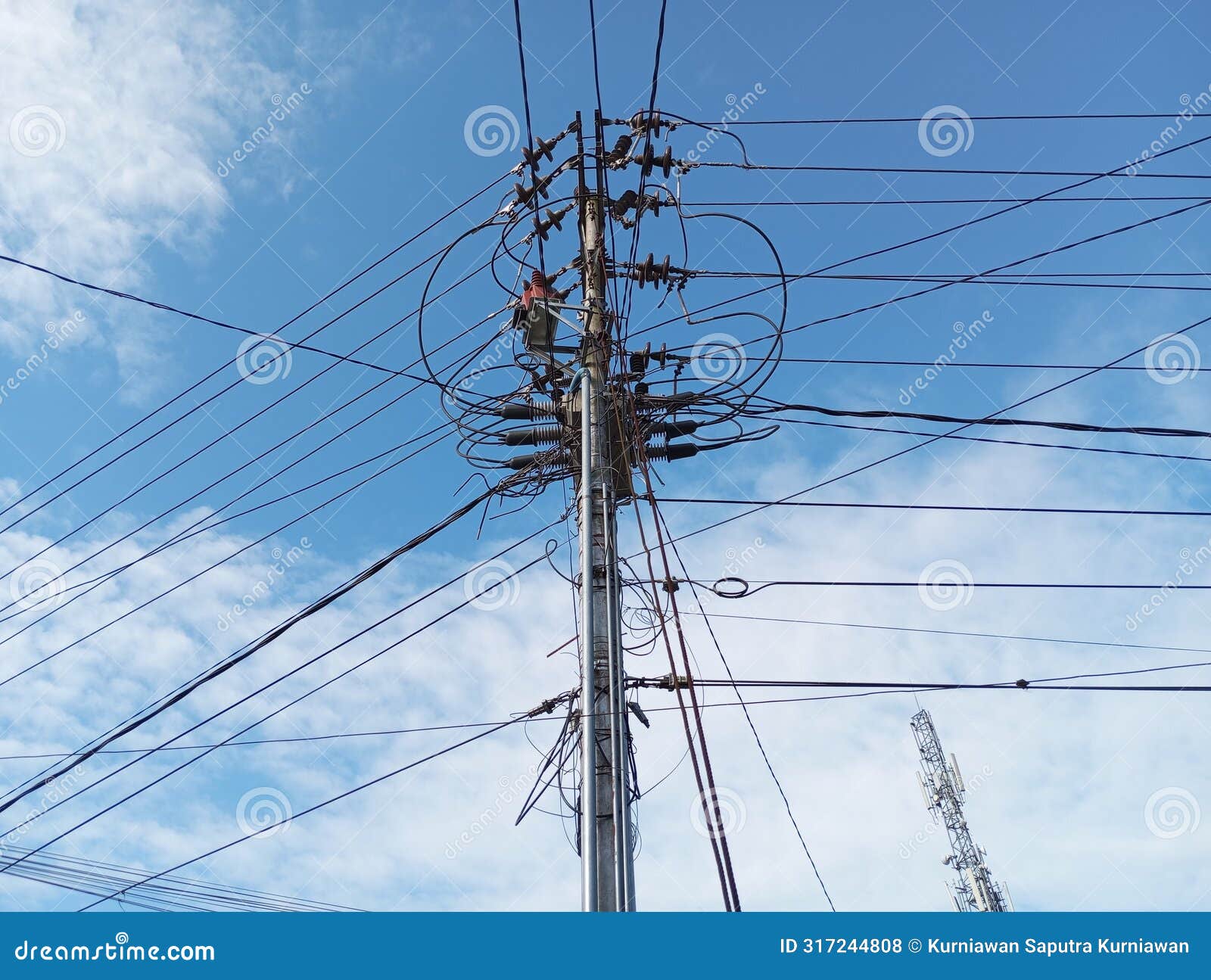 Chaotic Electric Wiring Royalty-Free Stock Image | CartoonDealer.com ...