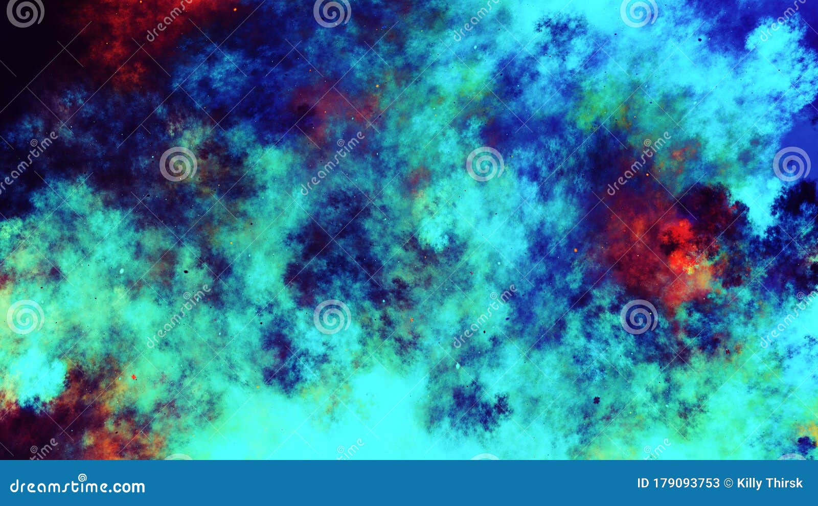 Abstract Fractal 3d Nebula Gradient 3 Stock Illustration - Illustration ...