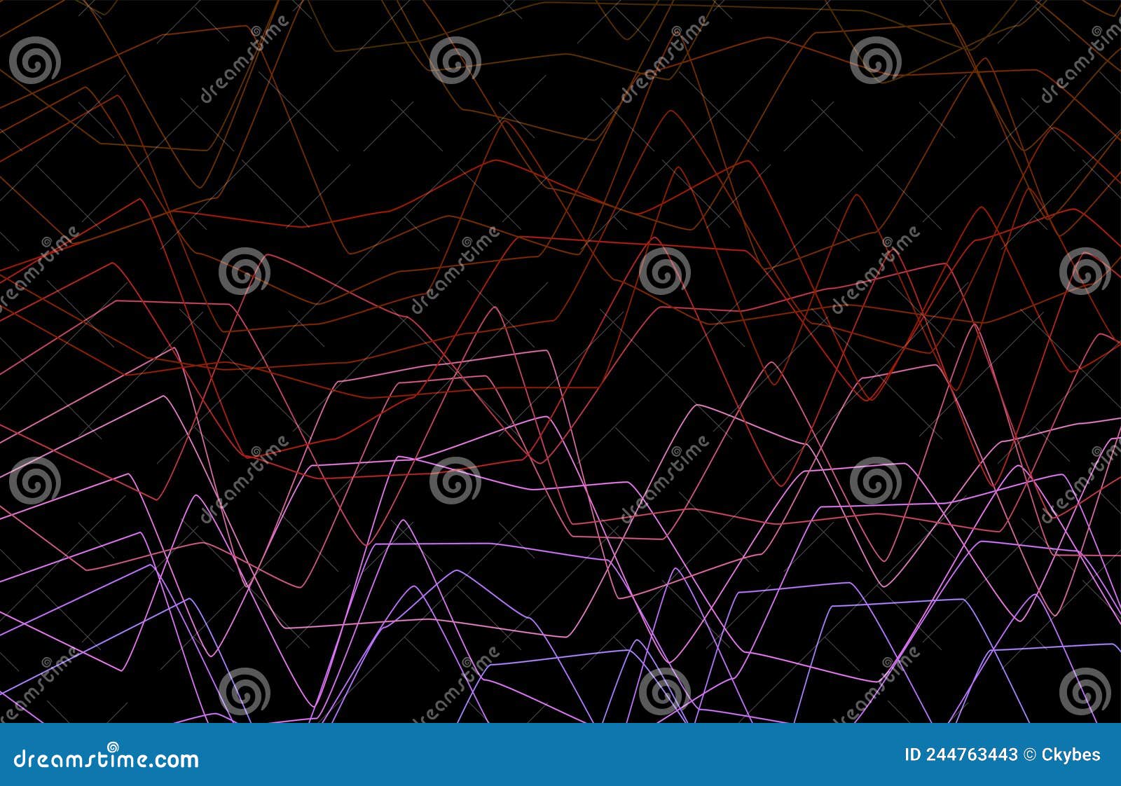 Chaotic Frequency Lines. Wallpaper. Abstract Mountains Background Stock ...