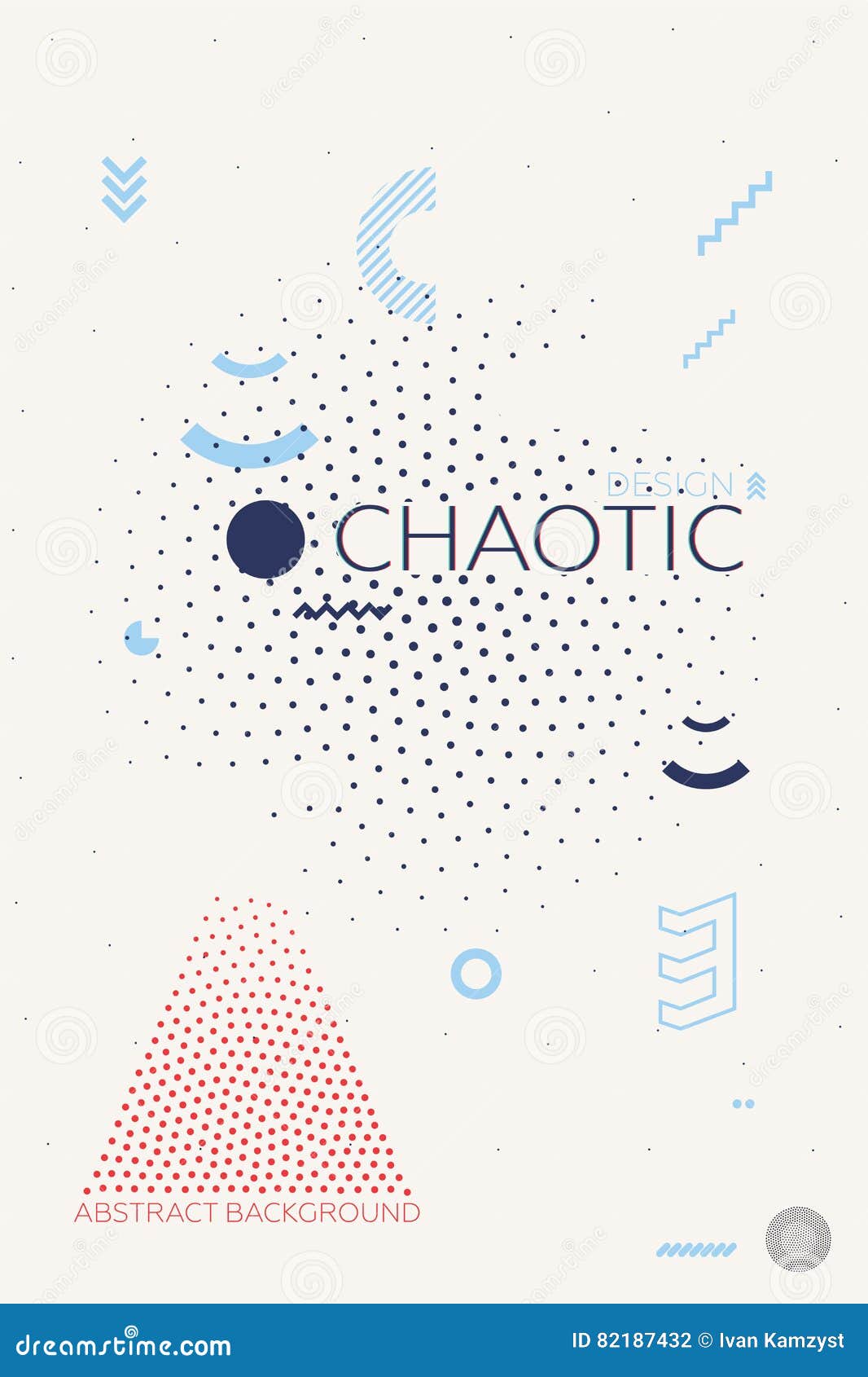 Chaotic Geometric Abstract Background Stock Vector - Illustration of ...