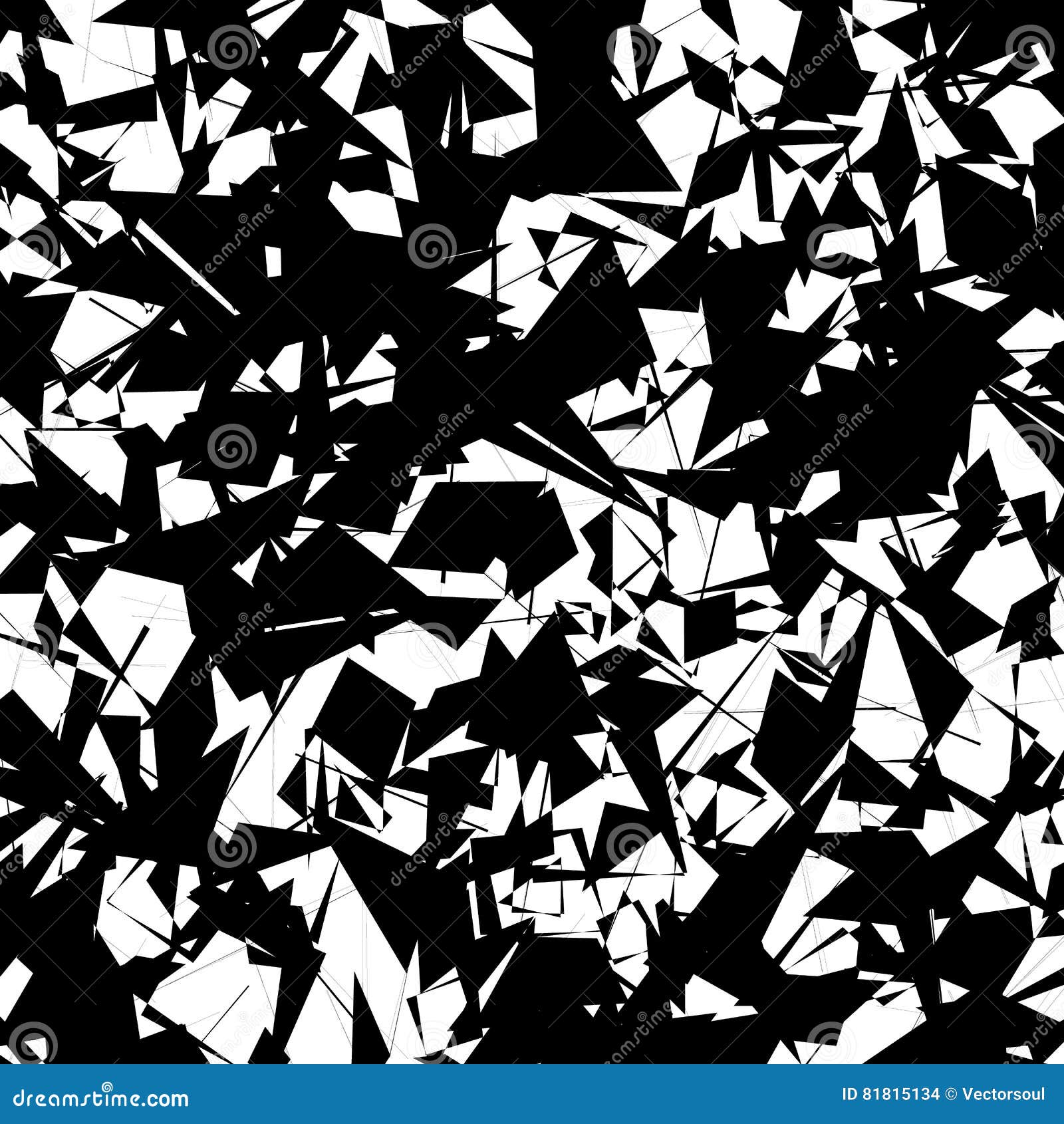 Chaotic Geometric Texture / Pattern with Random Edgy Shapes Stock ...