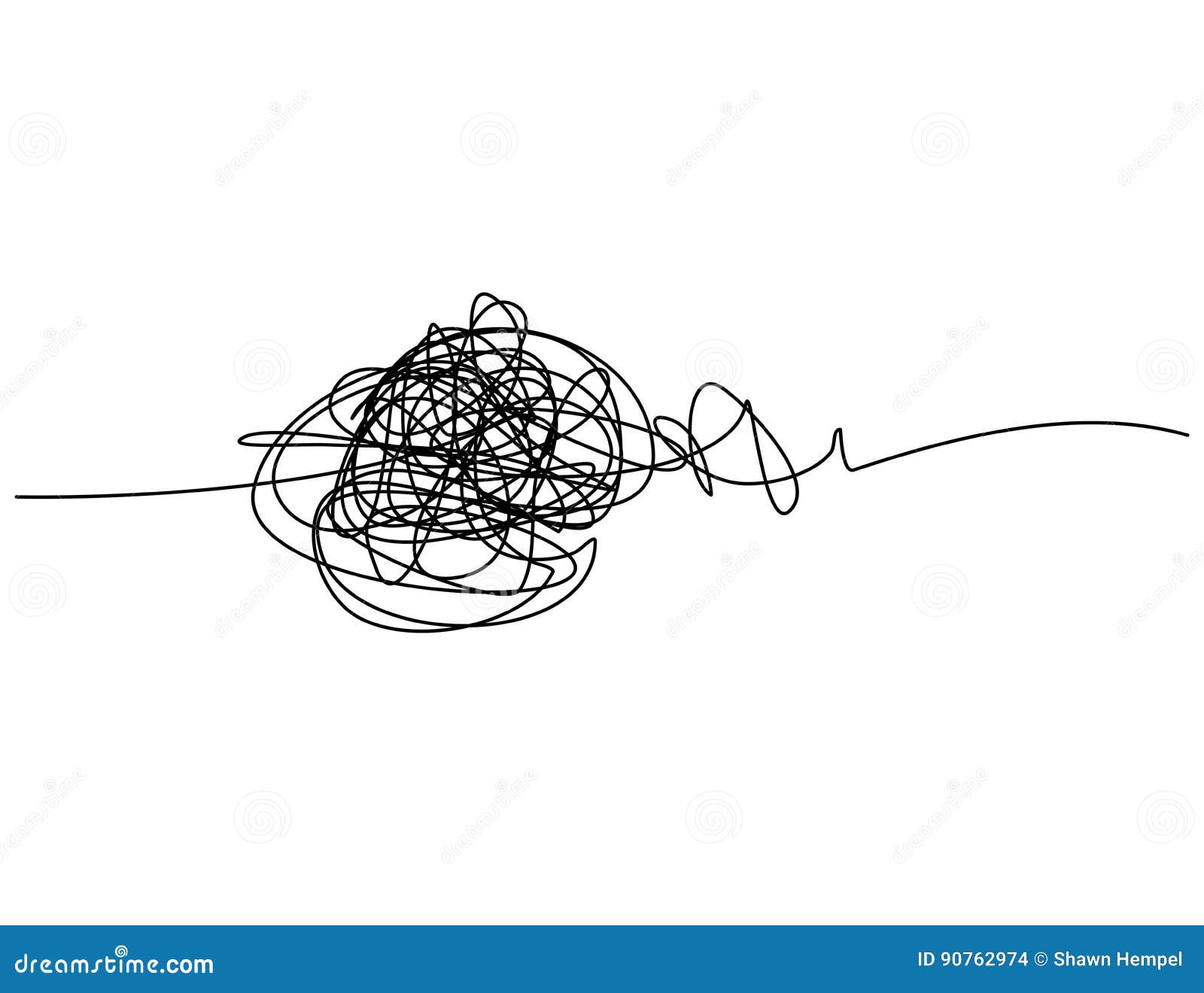 Chaotic Hand Drawn Scribble Sketch Circle Isolated Royalty-Free Stock ...