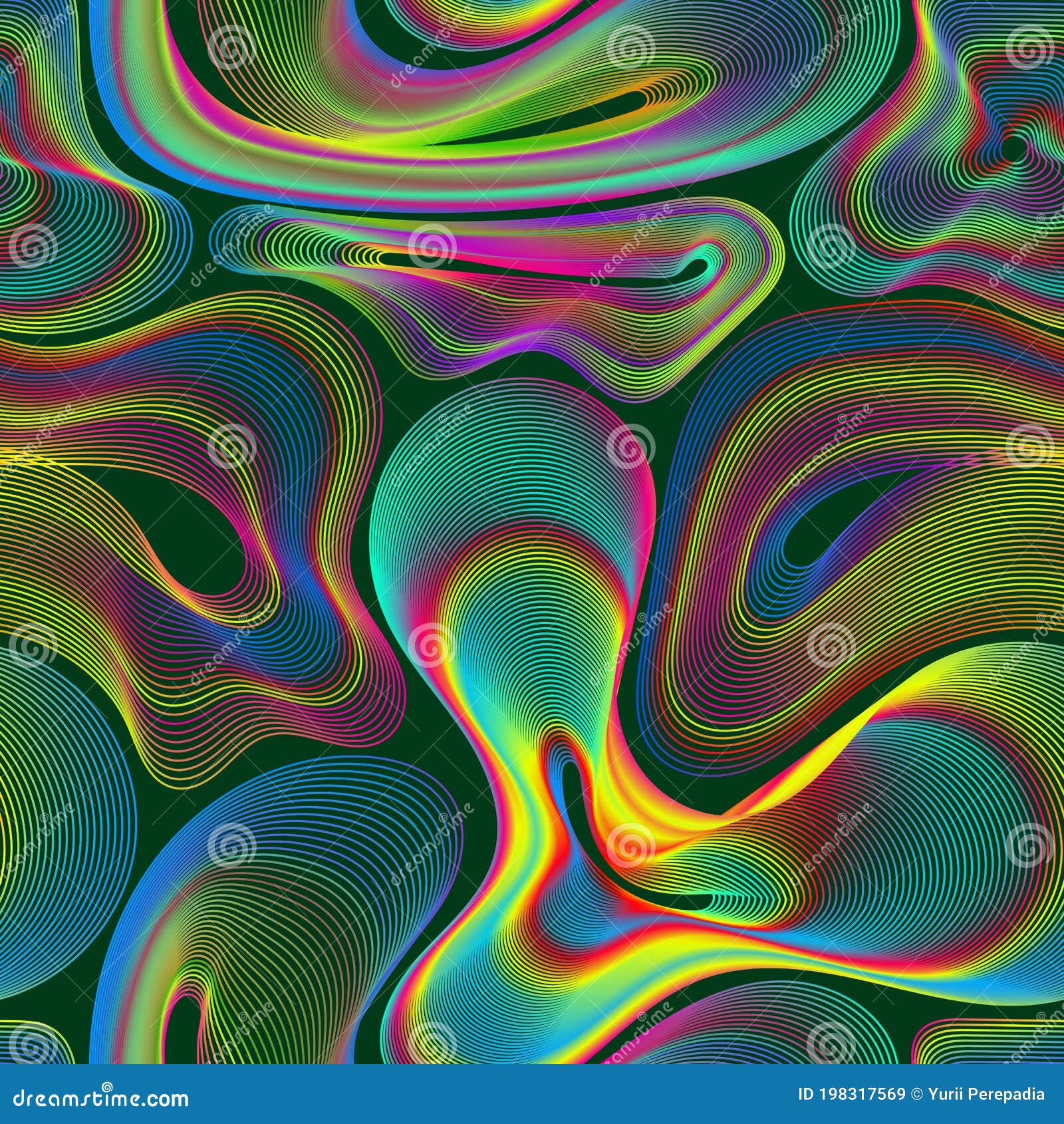 Chaotic Holographic Seamless Pattern. Swatch Of Iridescent Shapes Of ... Chaotic Holographic Seamless Pattern. Swatch Of Iridescent Shapes Of ...