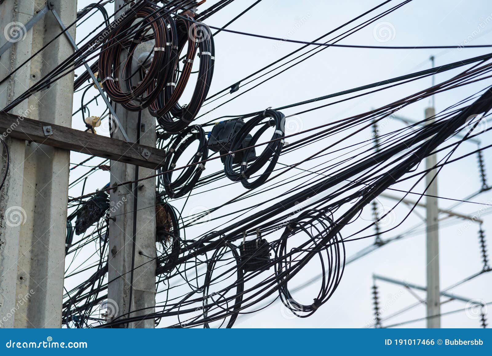 Chaotic Intertwining Of Many Internet Wires In The Rack Server Room ...