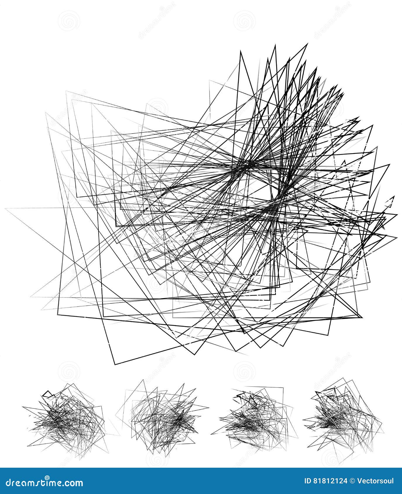 Chaotic Irregular, Random, Scattered Lines Artistic Geometric Image ... Chaotic Irregular, Random, Scattered Lines Artistic Geometric Image ...