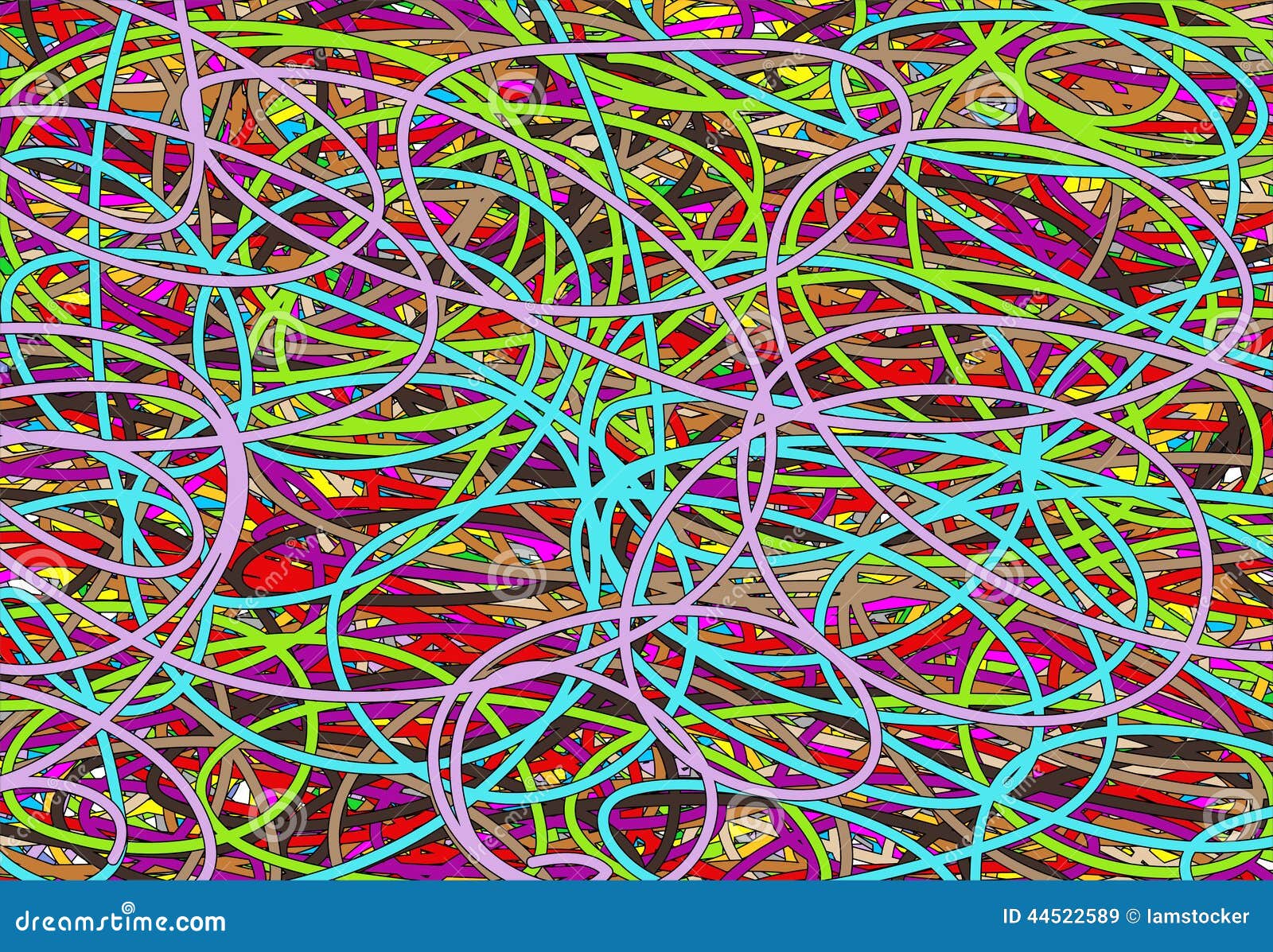 Chaotic Line stock illustration. Illustration of confusion - 44522589