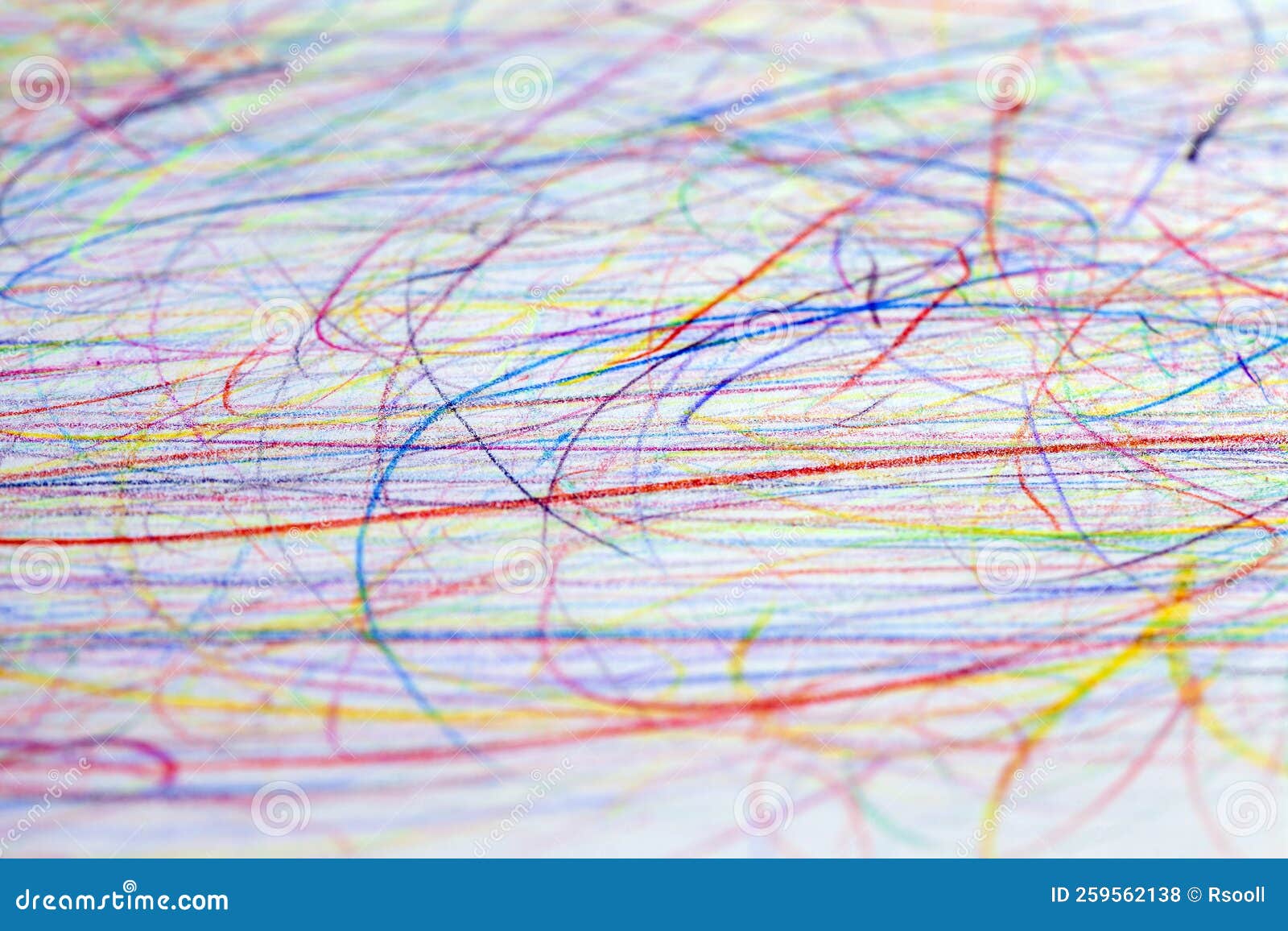 Chaotic Lines Drawn on Paper with Pencils Stock Photo - Image of ...
