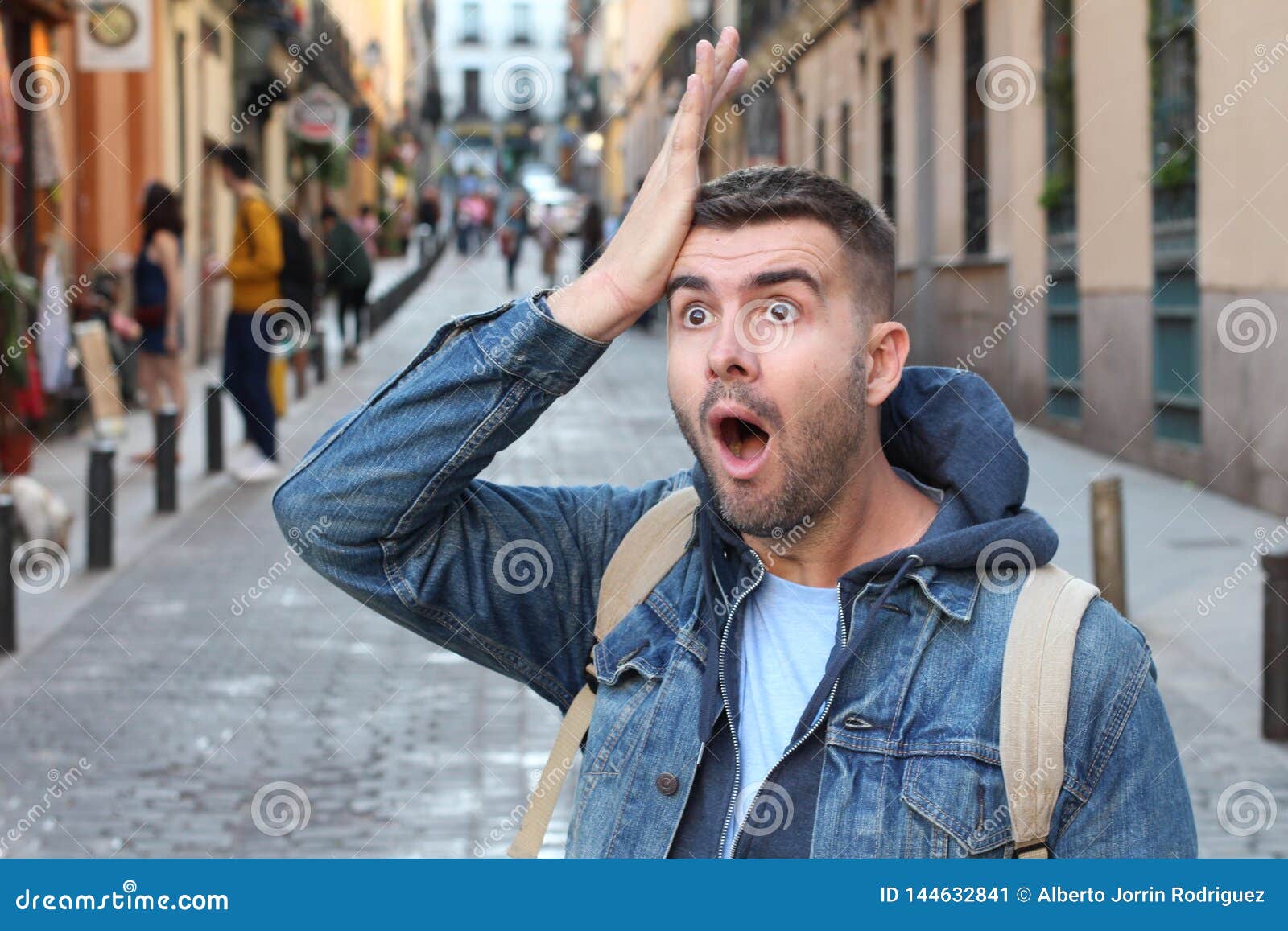 Chaotic Man Forgetting Something Important Stock Image - Image of ...