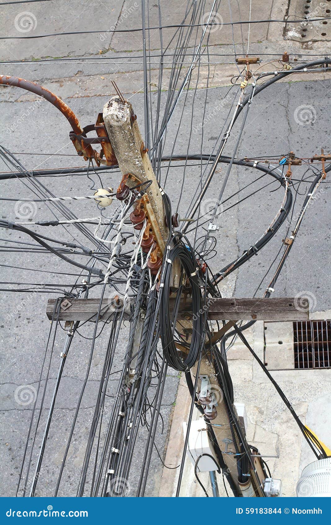 Chaotic mess stock photo. Image of information, pillar - 59183844