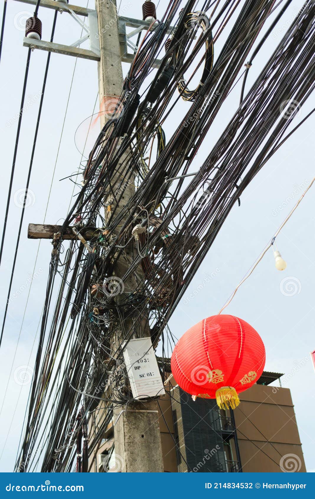 Chaotic, Messy, Tangled Electrical Wires In The House Royalty-Free ...