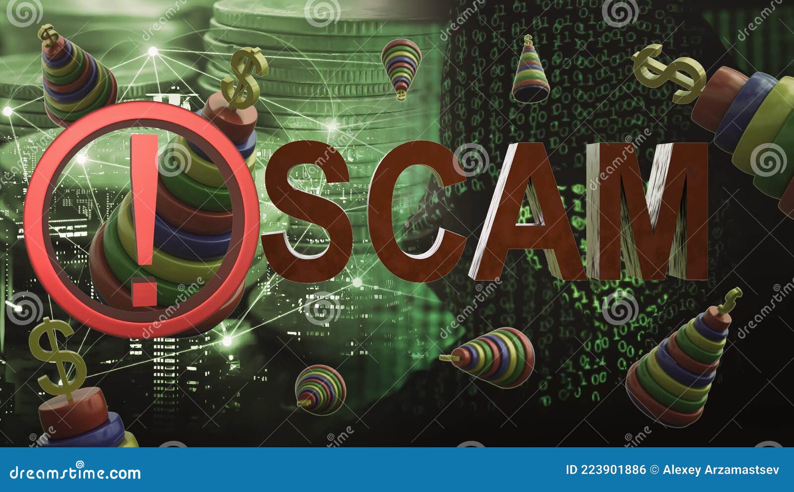 Chaotic Movement of Multi-colored Pyramids with a Dollar Symbol on Top ...