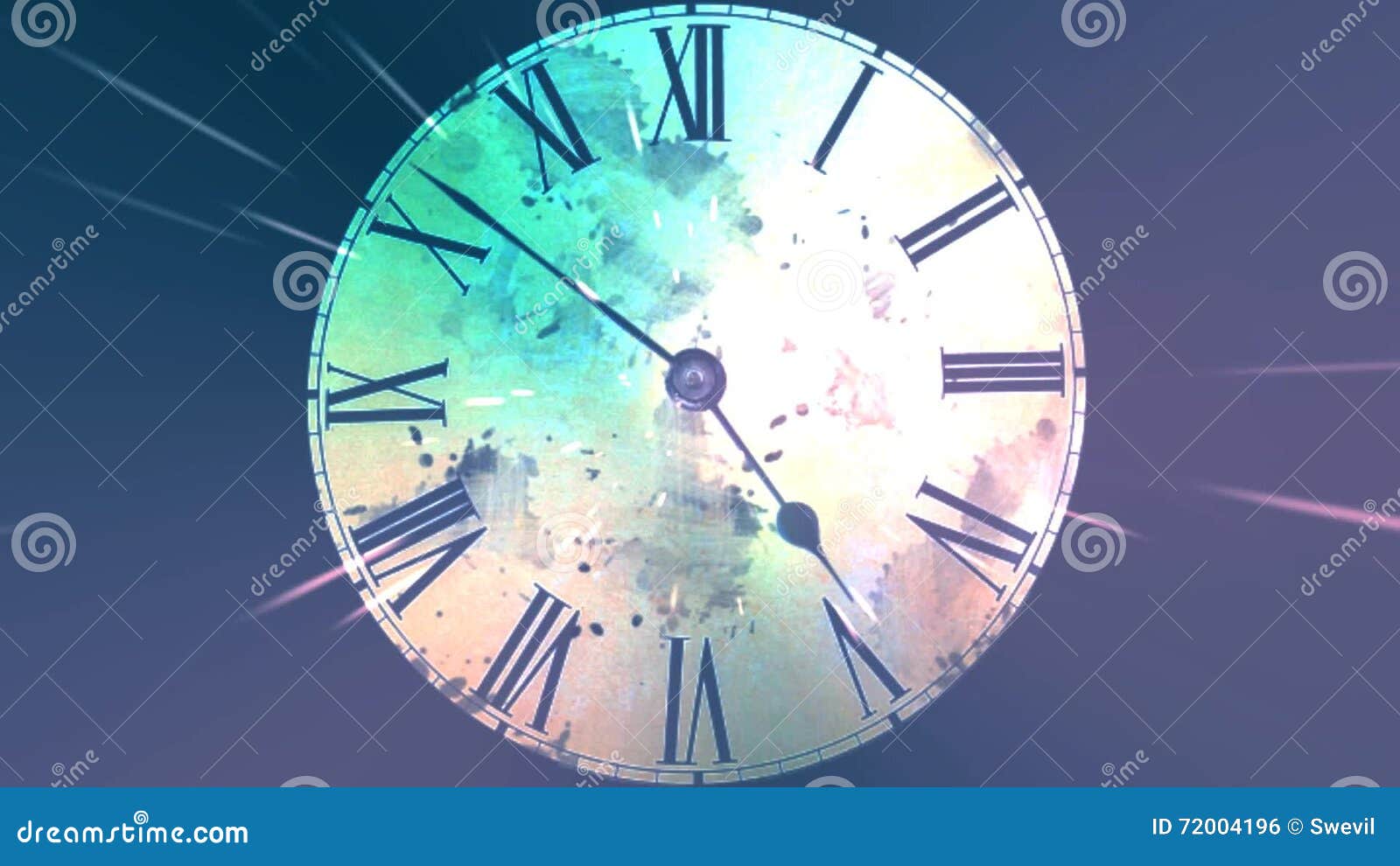 Chaotic Moving Clock. Infinitely Fast Moving Clock. the Concept of ...