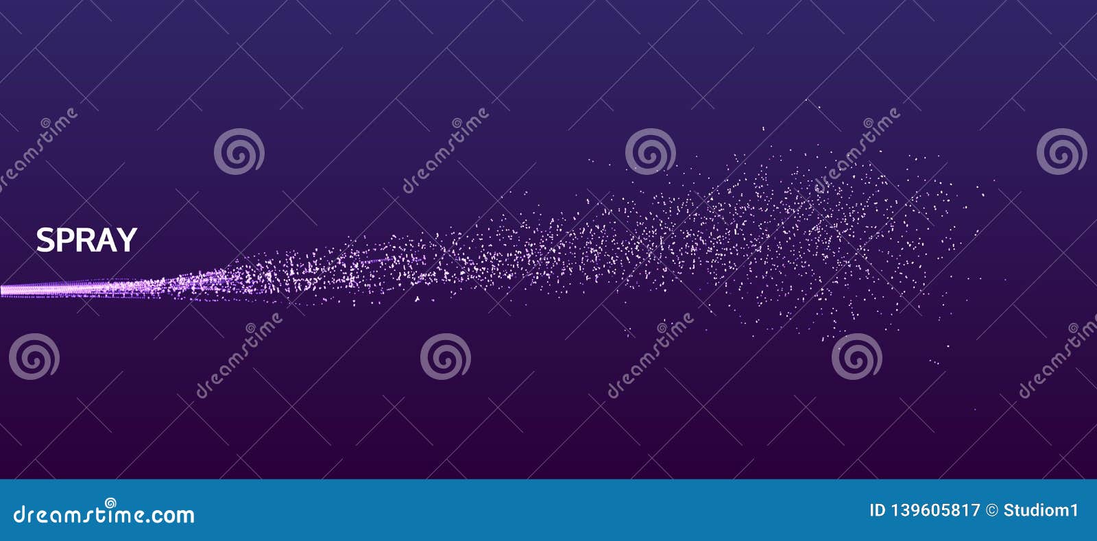 Chaotic Particles In Empty Space. Dynamic Background. Vector Illustartion | CartoonDealer.com ...