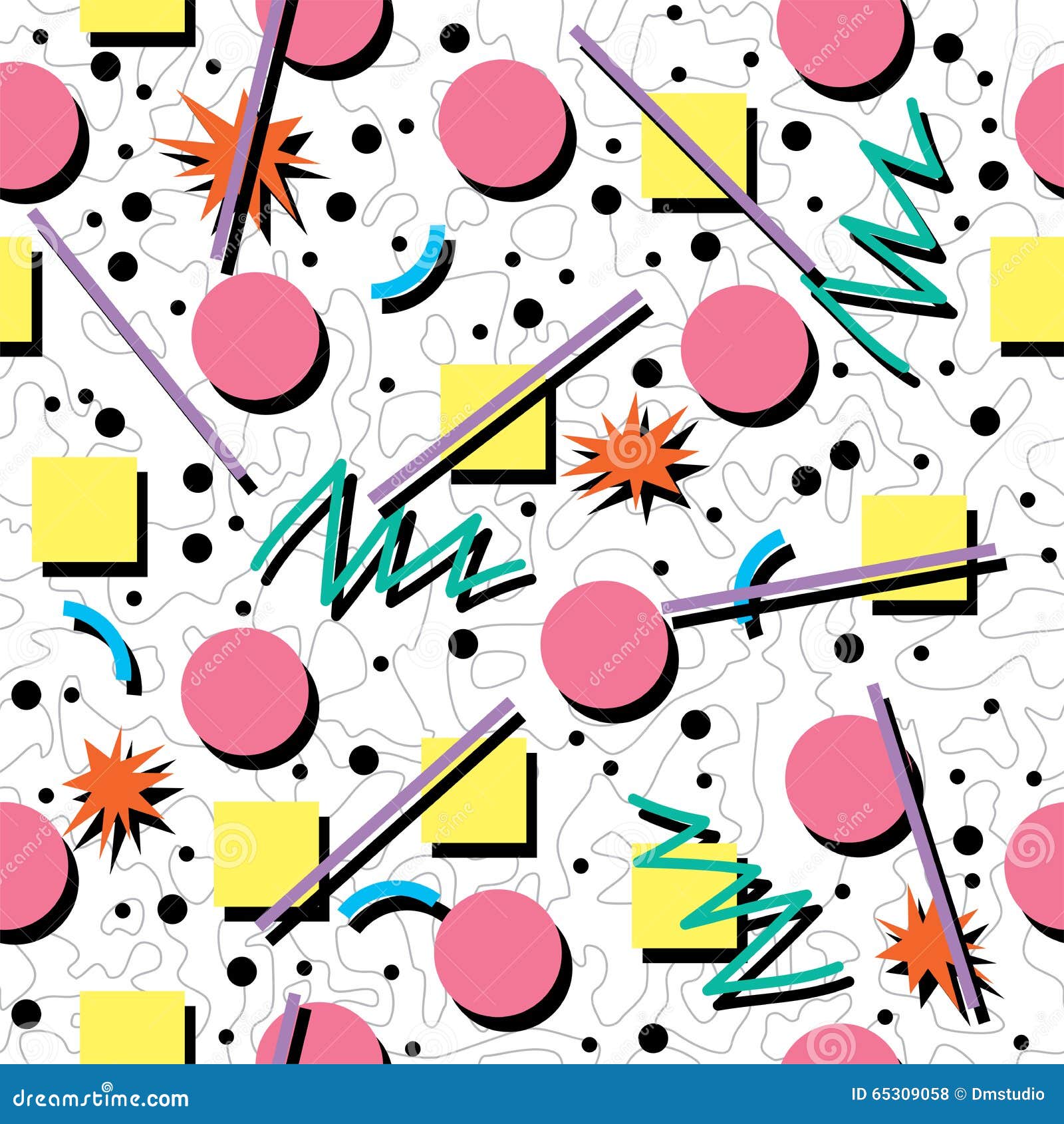 Chaotic pattern, vector stock vector. Illustration of print - 65309058