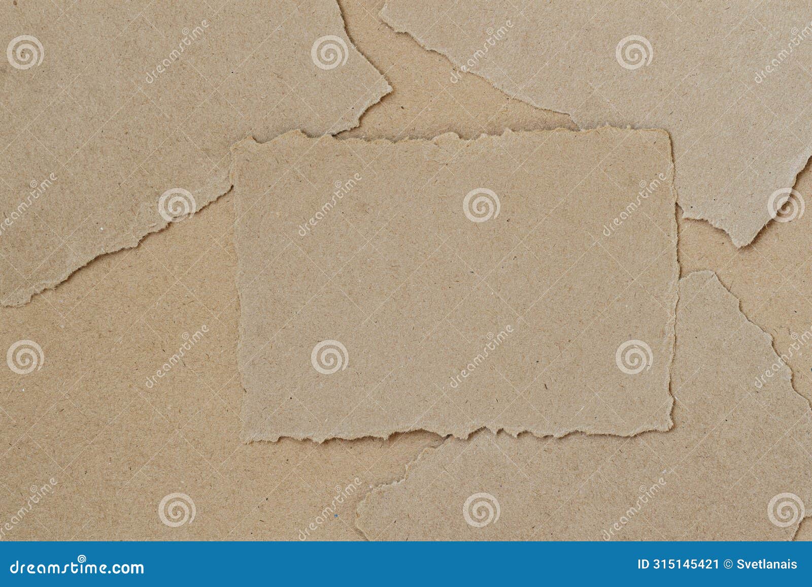 Chaotic Pile of Torn Paper, with Copy in Middle, Copy Space Stock Image ...