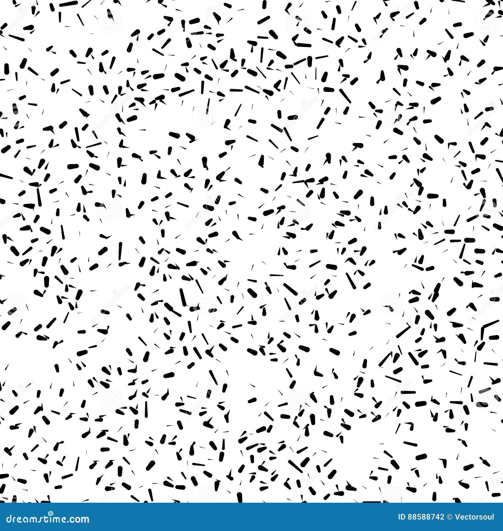 Chaotic Random Scattered Shapes. Abstract Geometric Pattern Stock ...