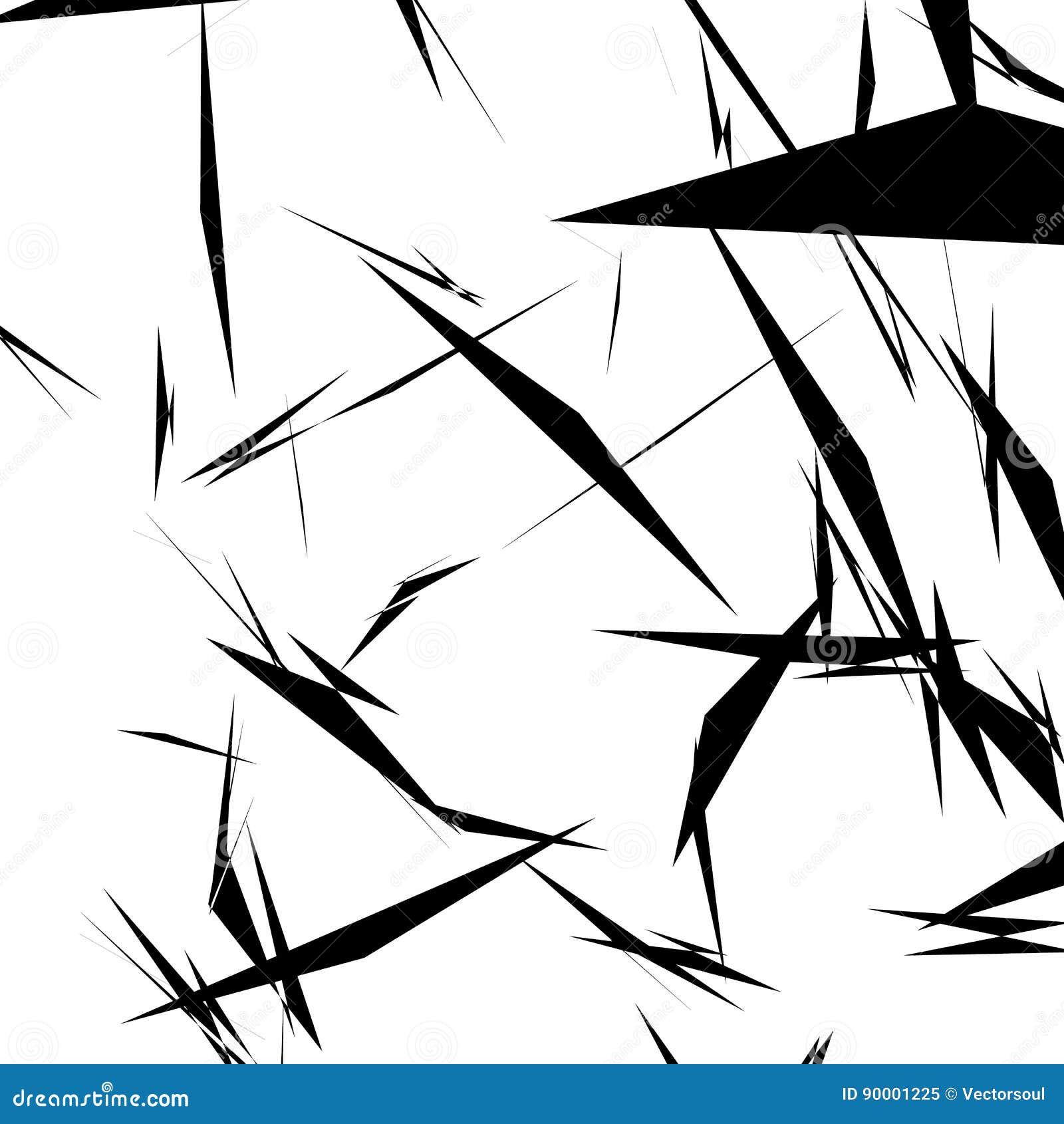 Chaotic, Rough Texture. Random Pattern with Scattered Edgy Shape Stock ...