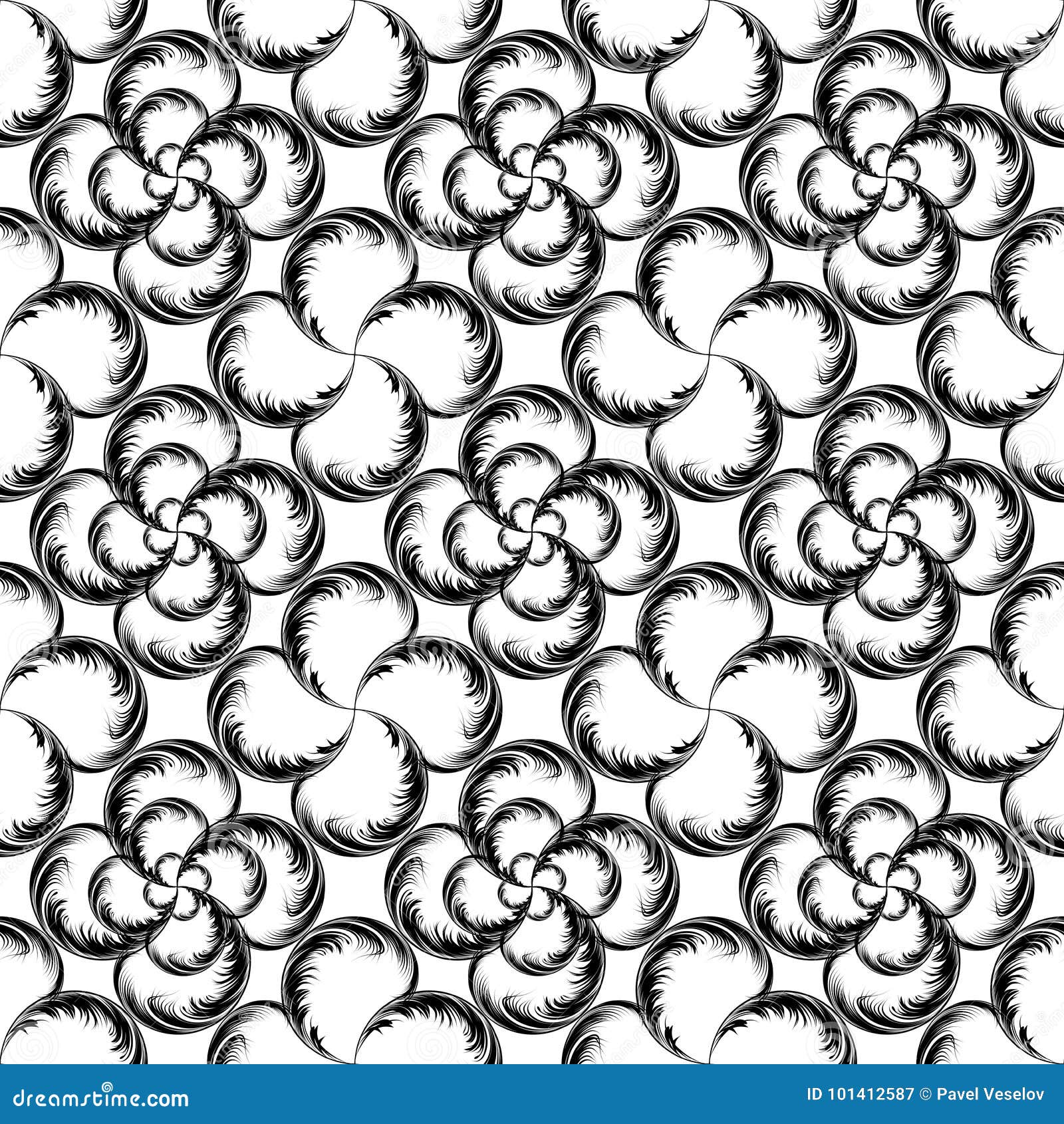 Chaotic seamless pattern stock vector. Illustration of item - 101412587