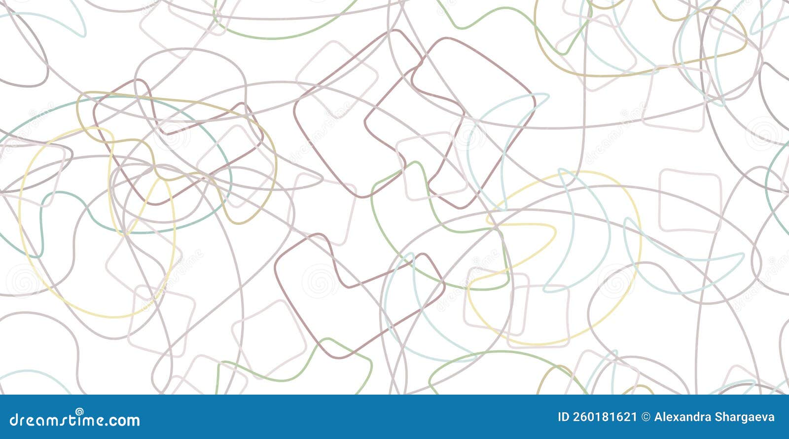 Chaotic Simple Seamless Pattern Textile One Line Stock Vector ...