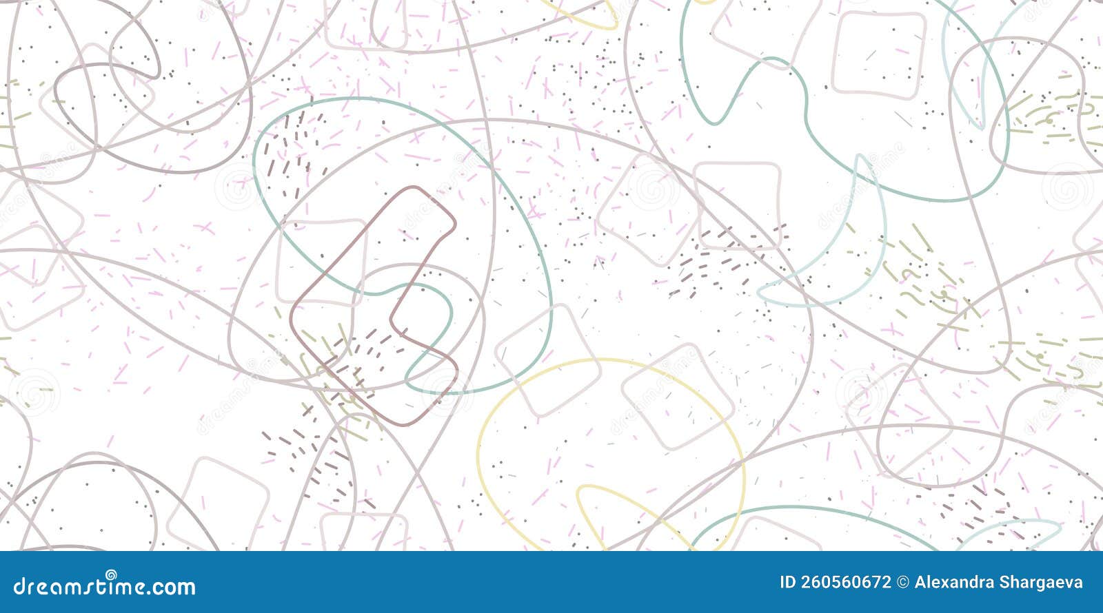 Chaotic Simple Seamless Pattern Textile One Line Stock Vector ...