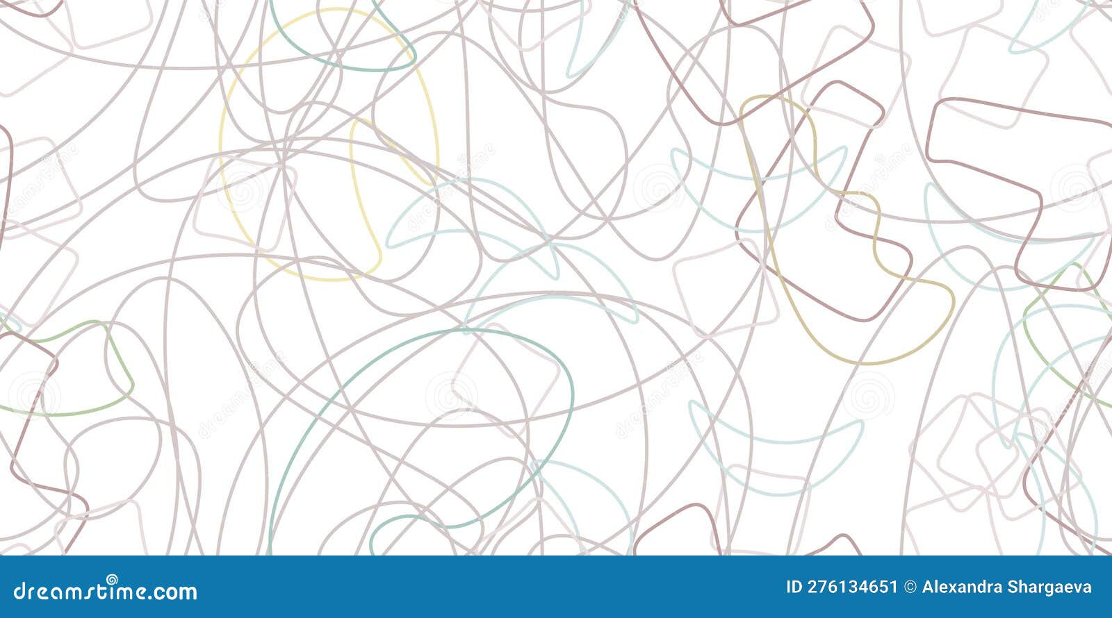 Chaotic Simple Seamless Pattern Textile One Line Stock Illustration ...