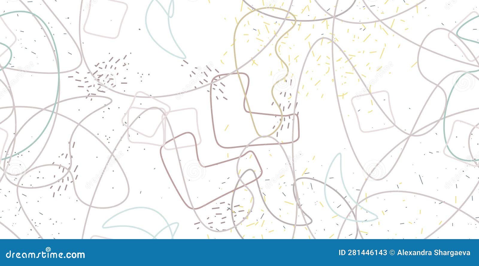 Chaotic Simple Seamless Pattern Textile One Line Stock Vector ...