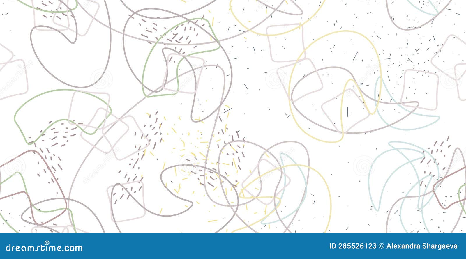 Chaotic Simple Seamless Pattern Textile One Line Stock Vector ...