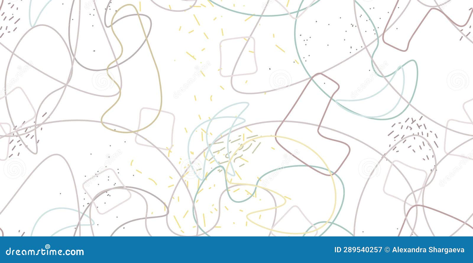 Chaotic Simple Seamless Pattern Textile One Line Stock Illustration ...